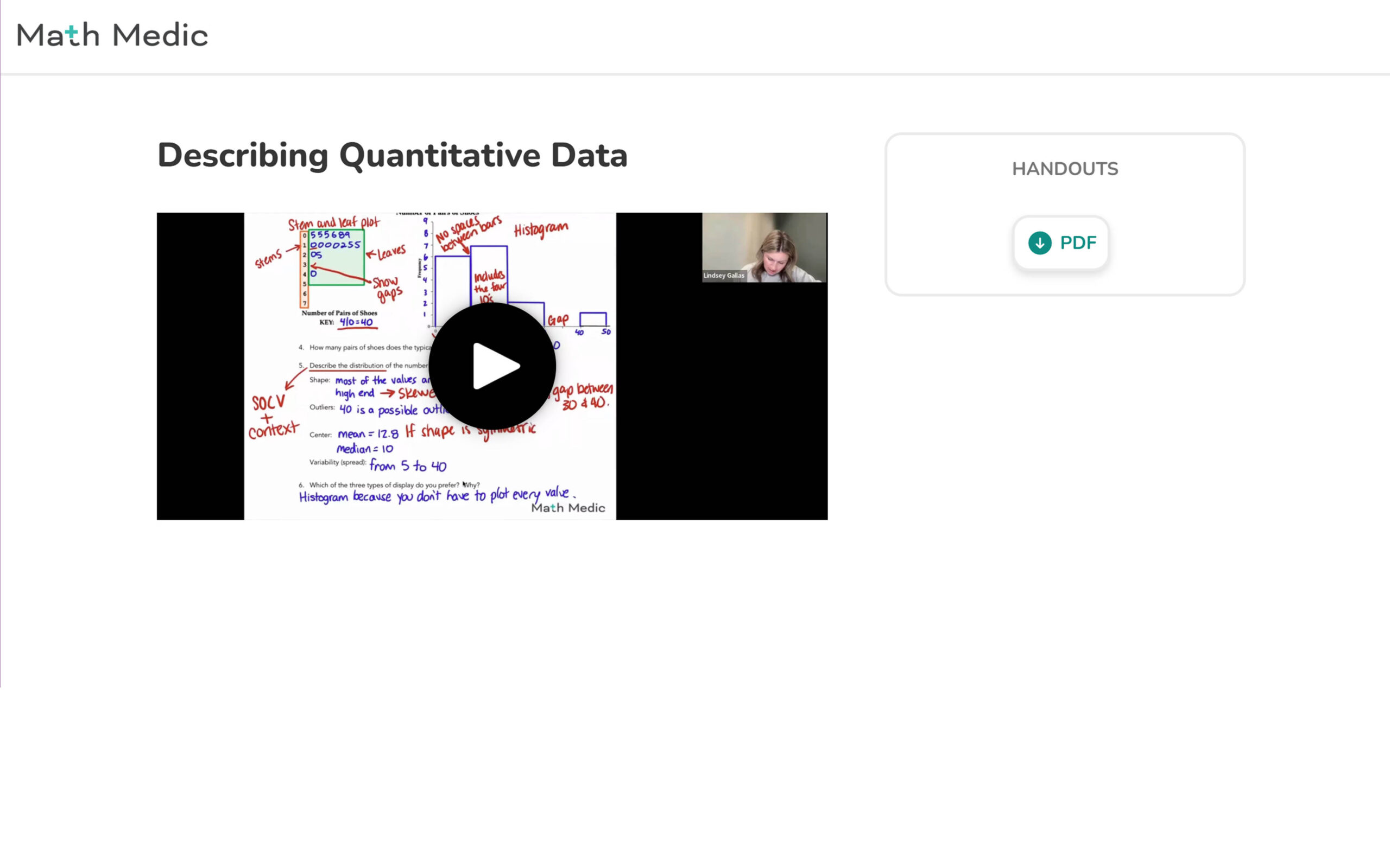 High School Math Video Resources | Math Medic