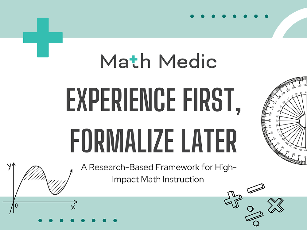 Experience First, Formalize Later: A Research-Based Framework for High ...